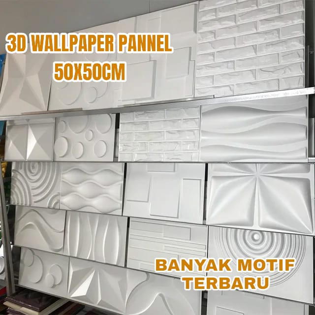 Jual 3D PVC Wall panel Dinding 50x50 cm Wallpaper | Dekor rumah | Home ...