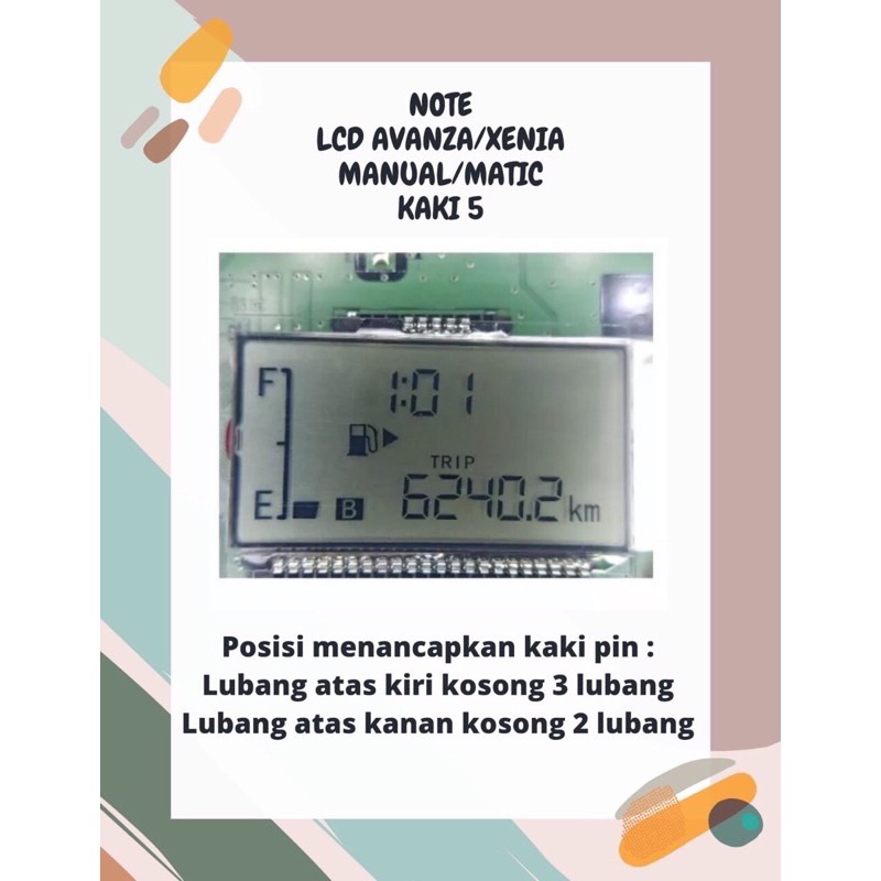 Jual LCD Avanza Xenia speedometer pin 22 + 5 tahun 2012-2021 TERMURAH SE SURABAYA | Shopee Indonesia