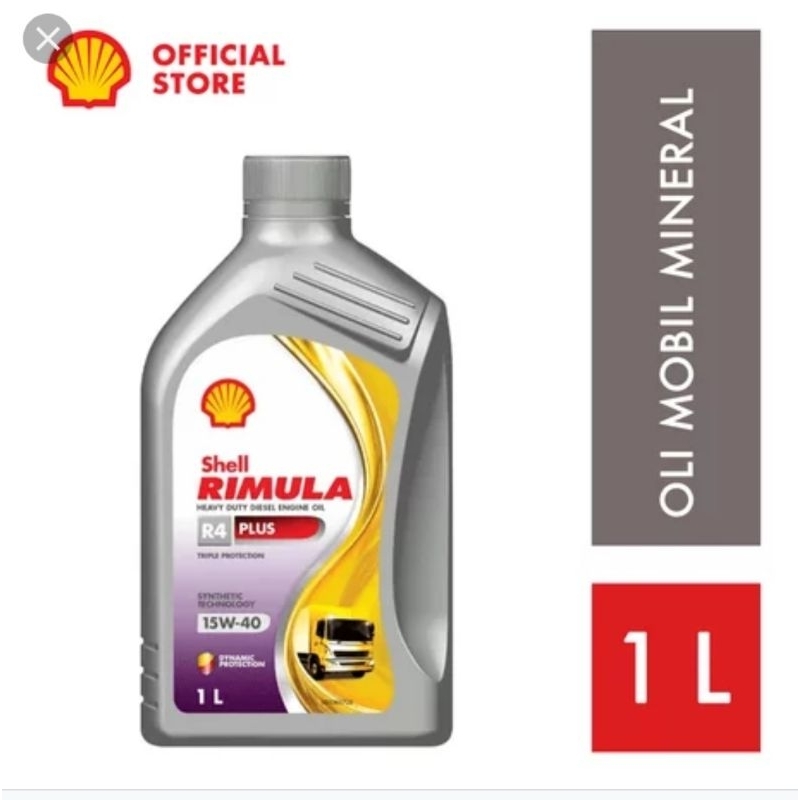 Jual Oli Shell Rimula R4 Plus 15W-40 1 Liter Dijamin Original Oli ...