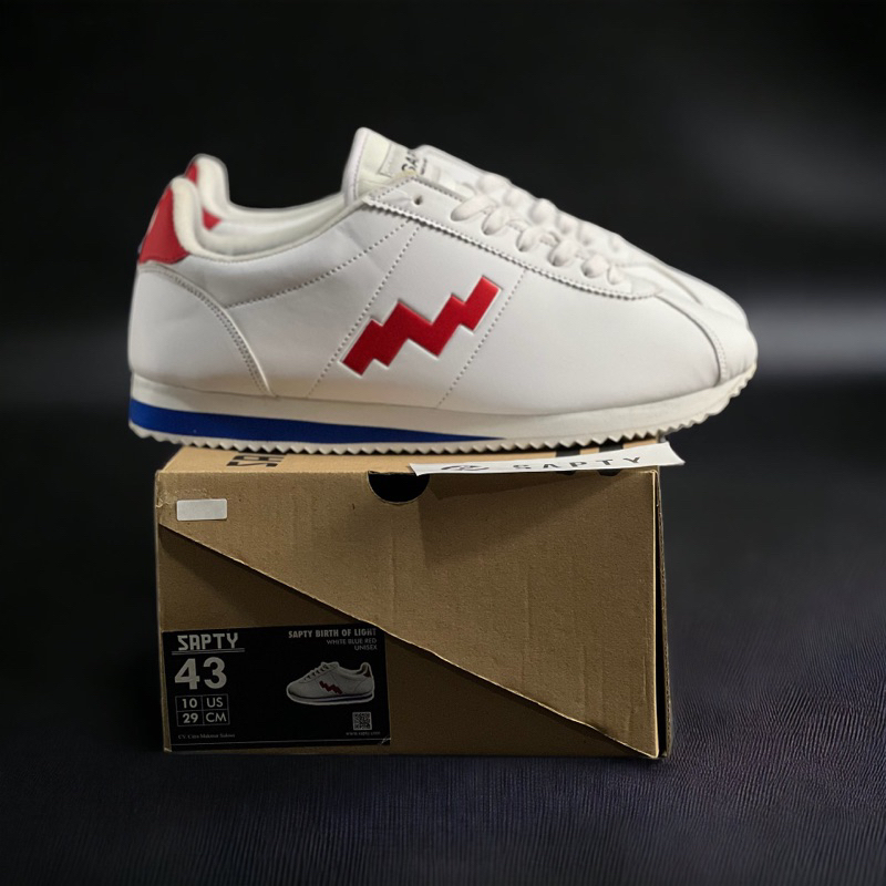 Jual Sepatu Leather Sneakers Classic Tali Bulat White Low, Sepatu ...
