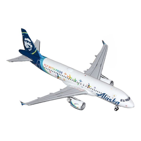 Jual Gemini Jets Alaska Airlines A320-200 N854VA Fly With Pride Livery ...