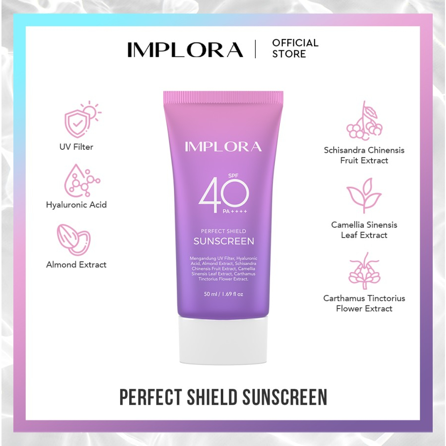 Jual IMPLORA Perfect Shield Sunscreen SPF 40 PA++++ | Shopee Indonesia