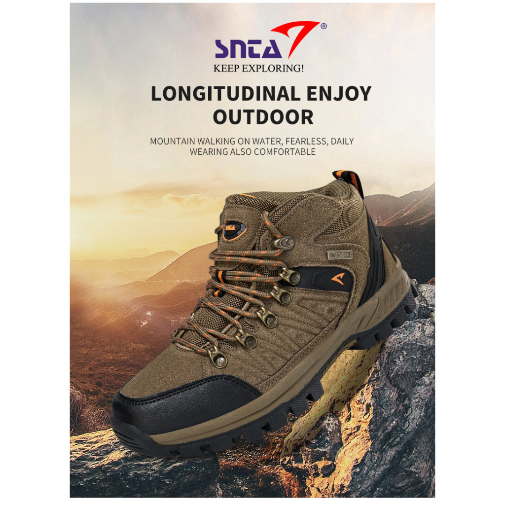 Jual Sepatu Gunung SNTA 505 Boots Camping Adventur Outdoor Hiking Semi ...