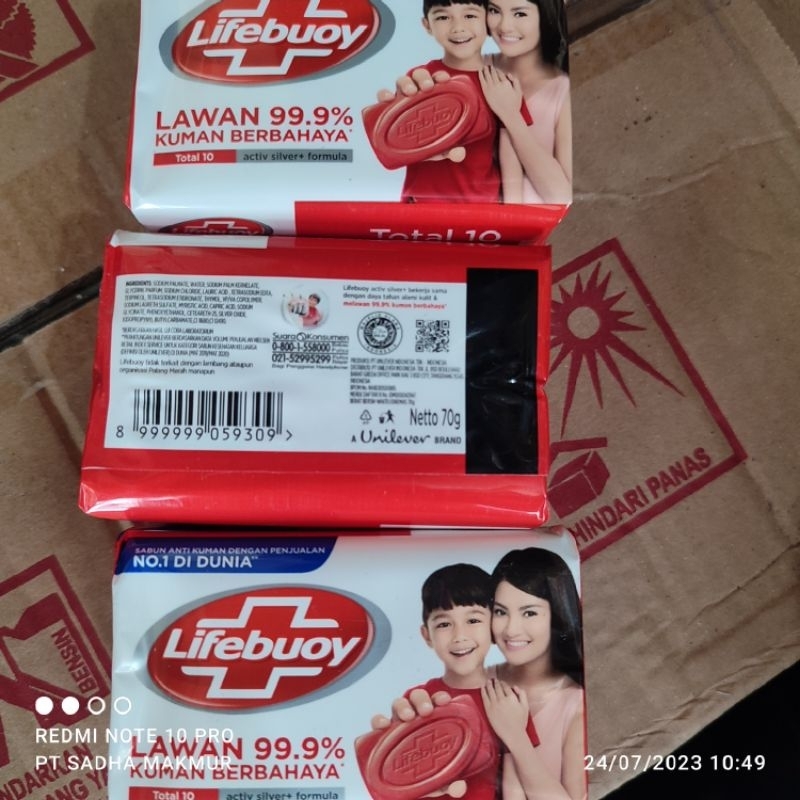 Jual 15 Pcs Sabun Batang Lifebuoy Merah 70 gram | Shopee Indonesia