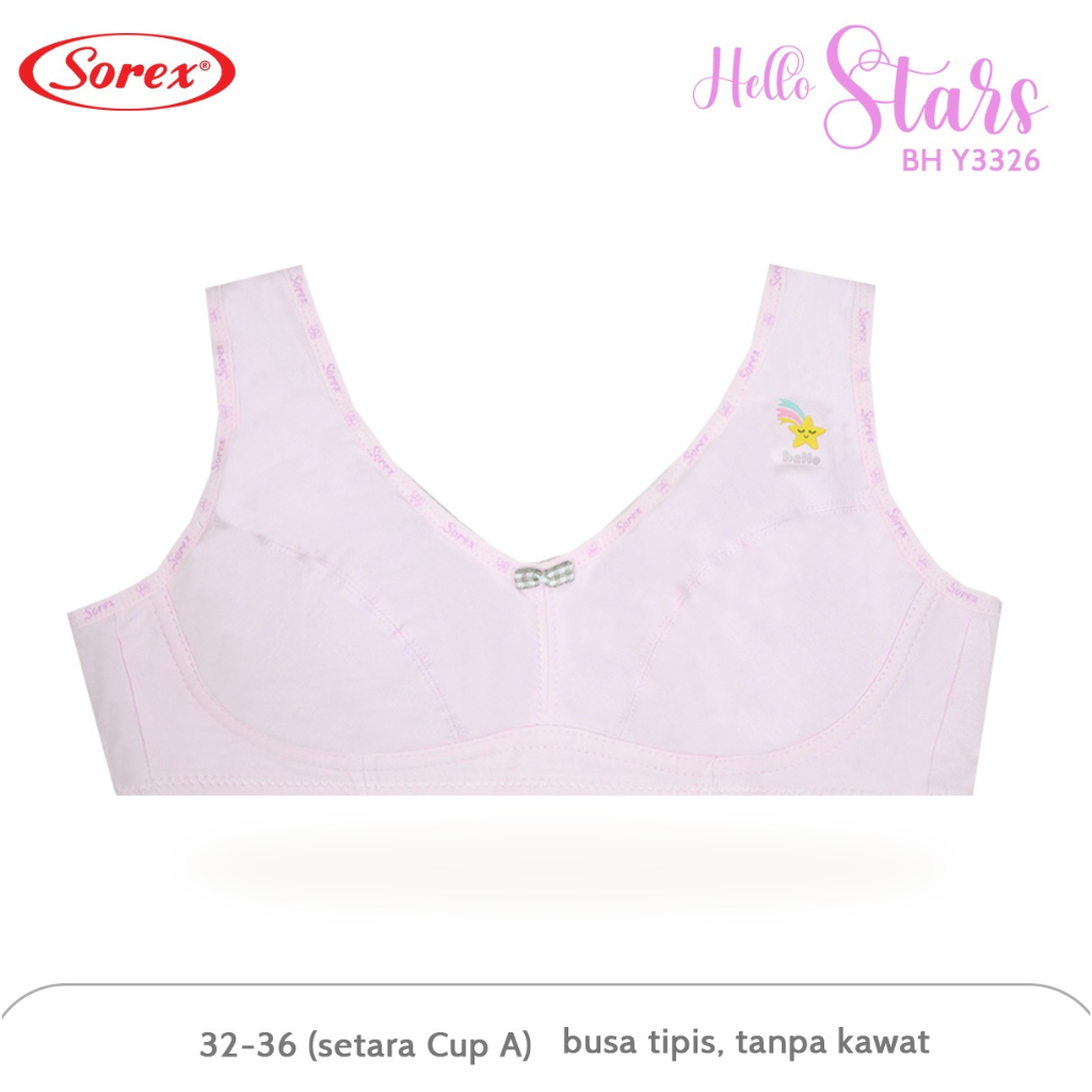 Jual Sorex Young BH Remaja Busa Tipis Tanpa Kawat Kait 3 Setara Cup A ...