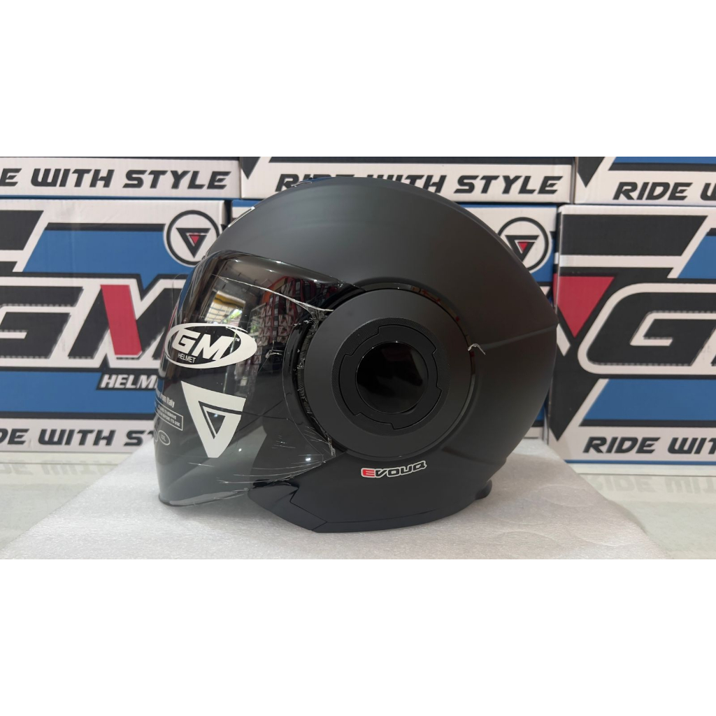 Jual HELM GM EVO UQ RETRO CLASSIC MODERN PREMIUM VISOR DARK SMOKE ...