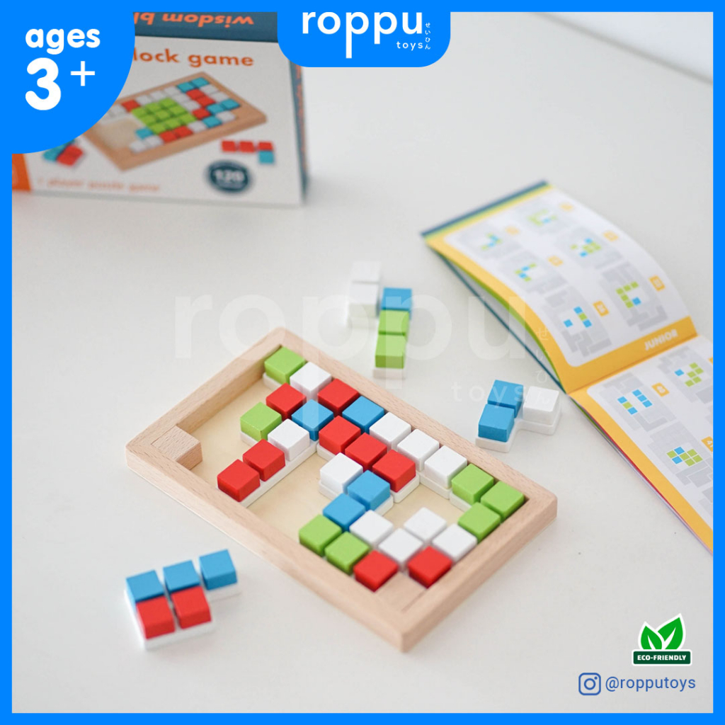 Jual Roppu Wooden IQ Block Game / Mainan IQ Kayu Anak/ Mainan Edukasi/ Mainan Kayu | Shopee ...