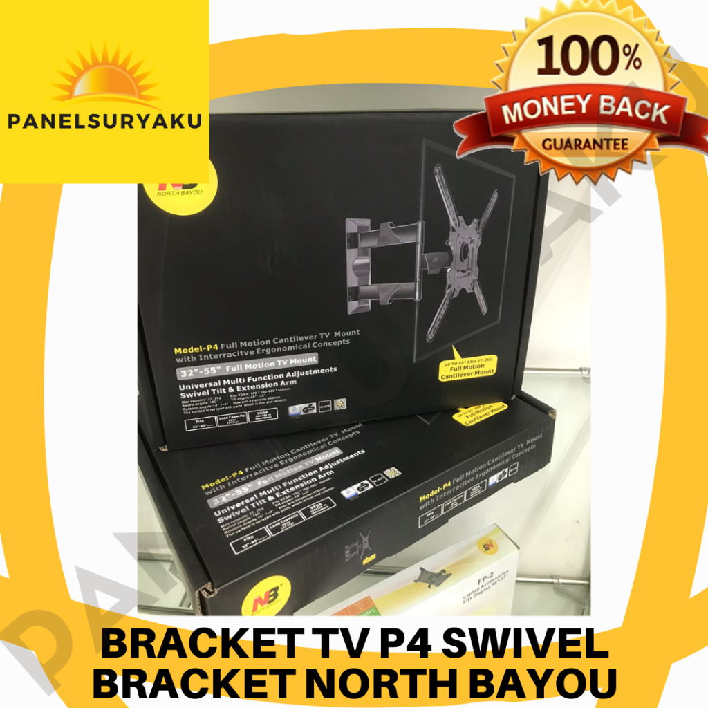 Jual BRACKET BREKET BRECKET TV LCD LED 32" - 55" MOUNT NB SWIVEL P4 ...