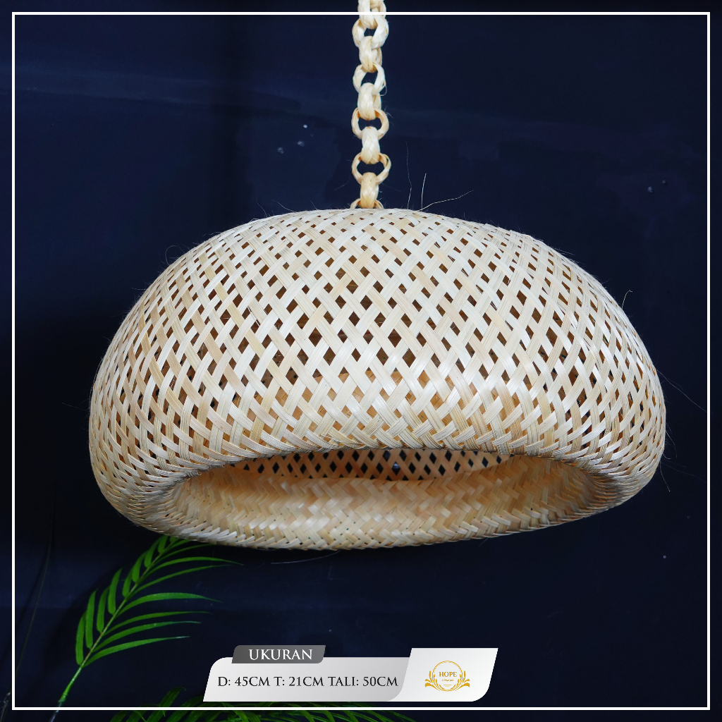 Jual Kap Lampu Bambu krongso / Hiasan Lampu Bahan Bambu Aesthetic ...