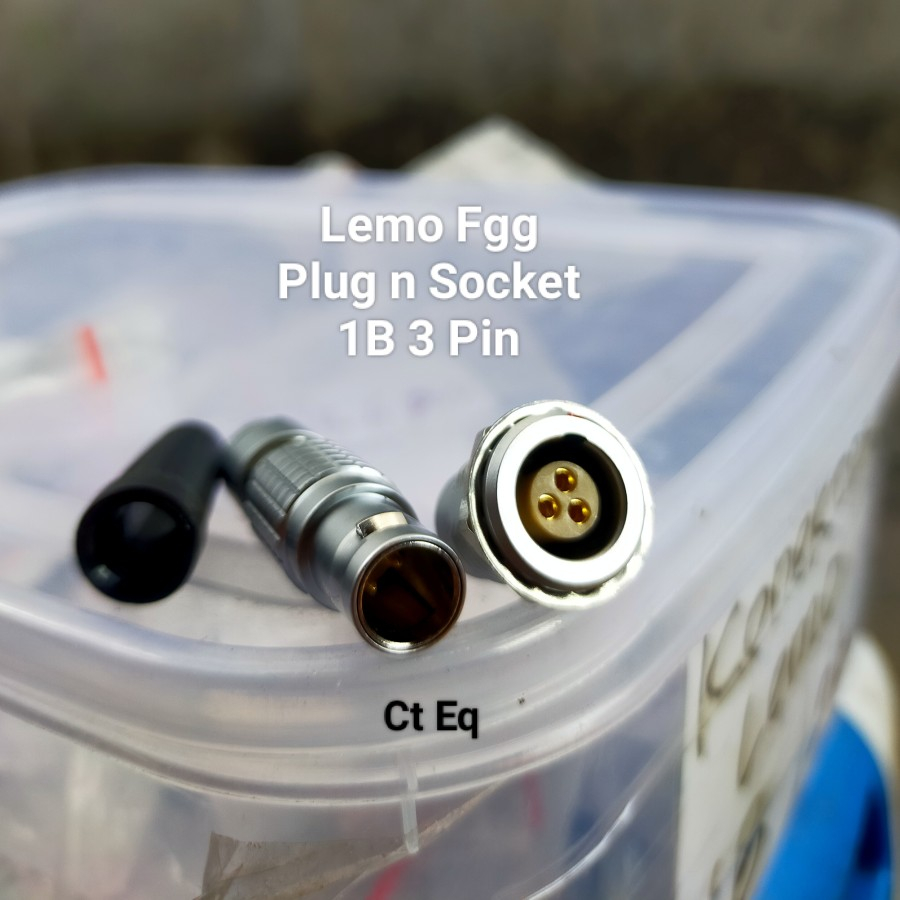 Jual FGG 1B 3 Pin Plug n Socket Fgg male dan Female 3 Pin | Shopee ...