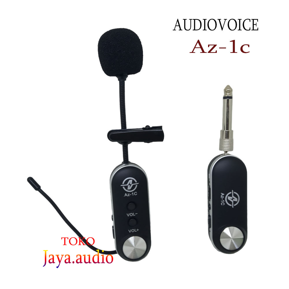 Jual Mik Clip On AUDIOVOICE AZ-1C Mic Kancing Baju Microphone Imam ...