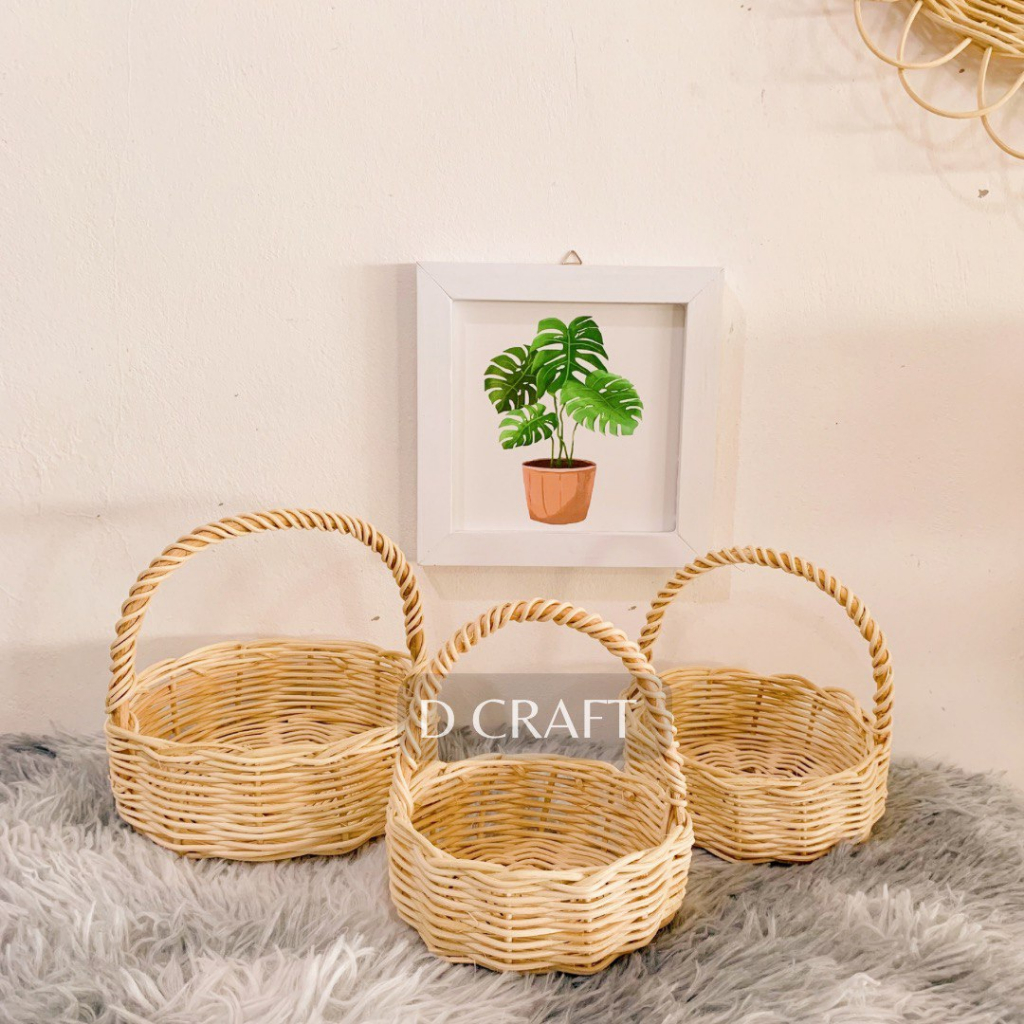 Jual Vas Bunga Vas Gantung Rotan Vas Dinding Tempel | Shopee Indonesia
