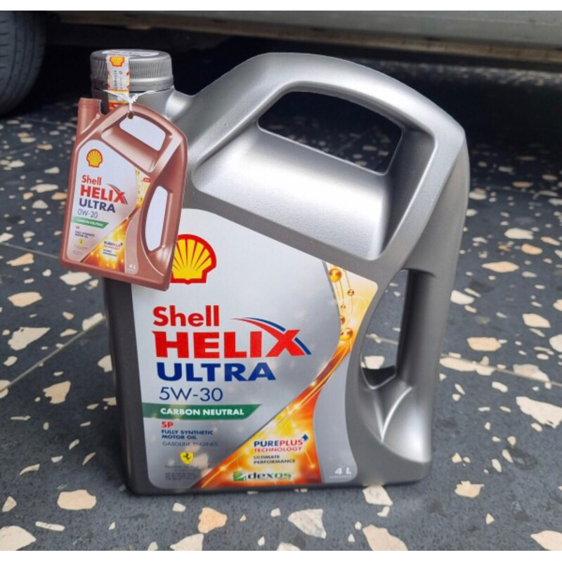 Jual Shell helix ultra 5W 30 4Liter (gratis filter oli) | Shopee Indonesia