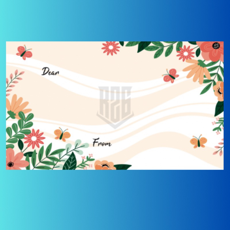 Jual kartu ucapan polos | greeting card ukuran 6x10 cm | thank you card ...