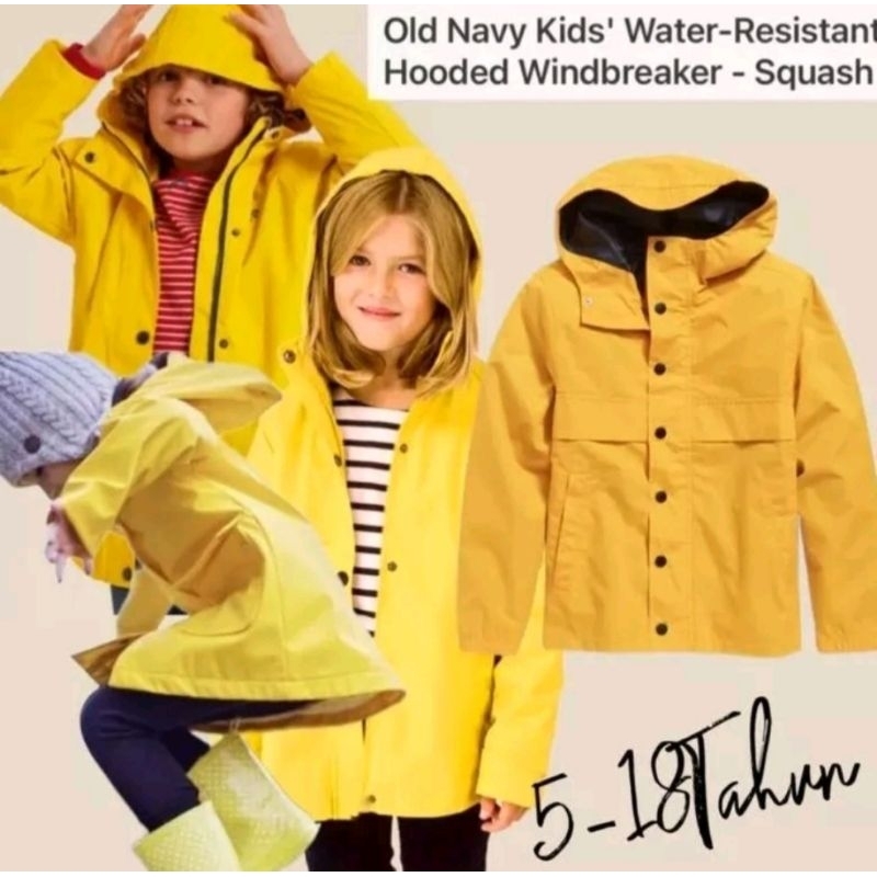 Jual jaket hujan / water resist jacket anak unisex | Shopee Indonesia