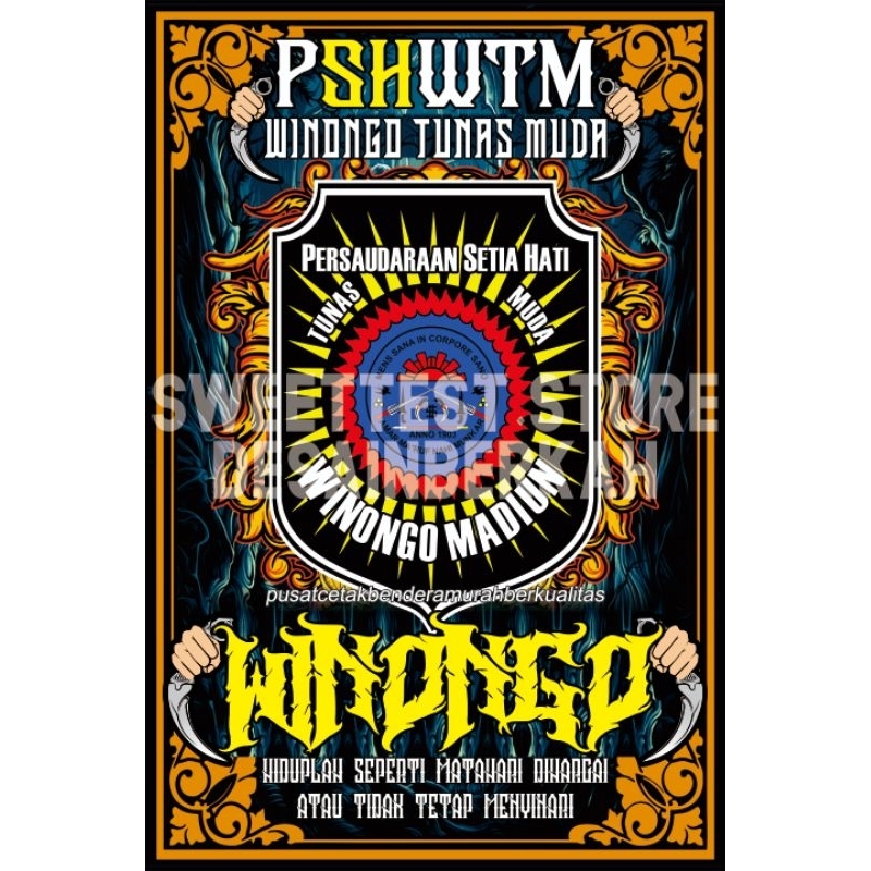 Jual FREE ONGKIR.BENDERA PSHW FULL PRINTING, GIANTFLAG SH, BENDERA ...