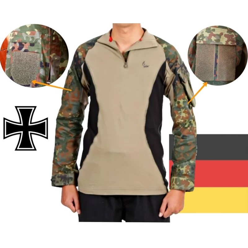Jual BDU combat shirt flectran Jerman produk Sritex | Shopee Indonesia