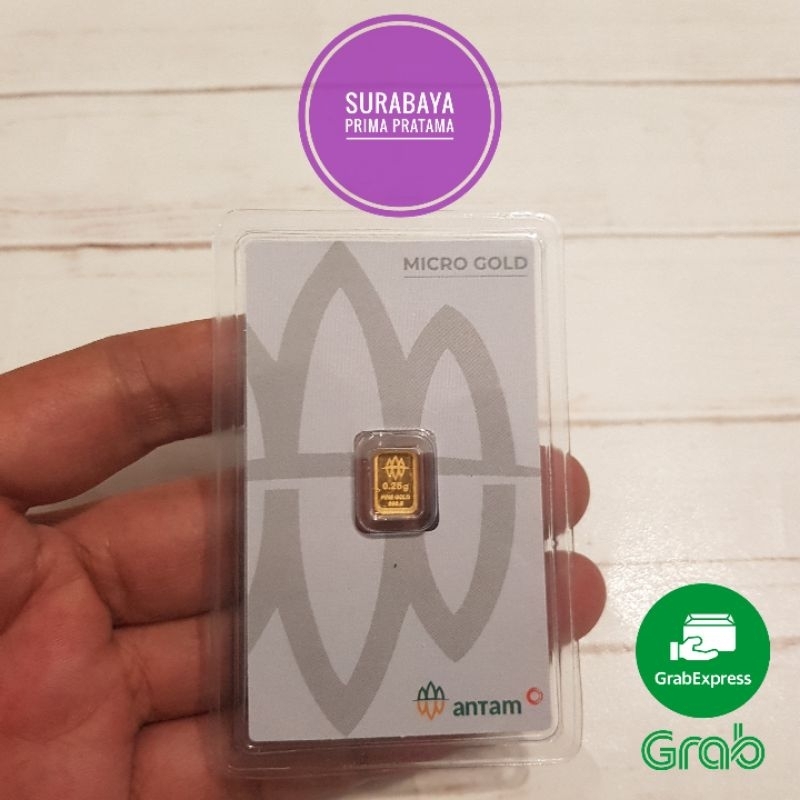 Jual LM Logam Mulia Emas Micro Gold Antam x Hartadinata Abadi 0,25 / 0 ...