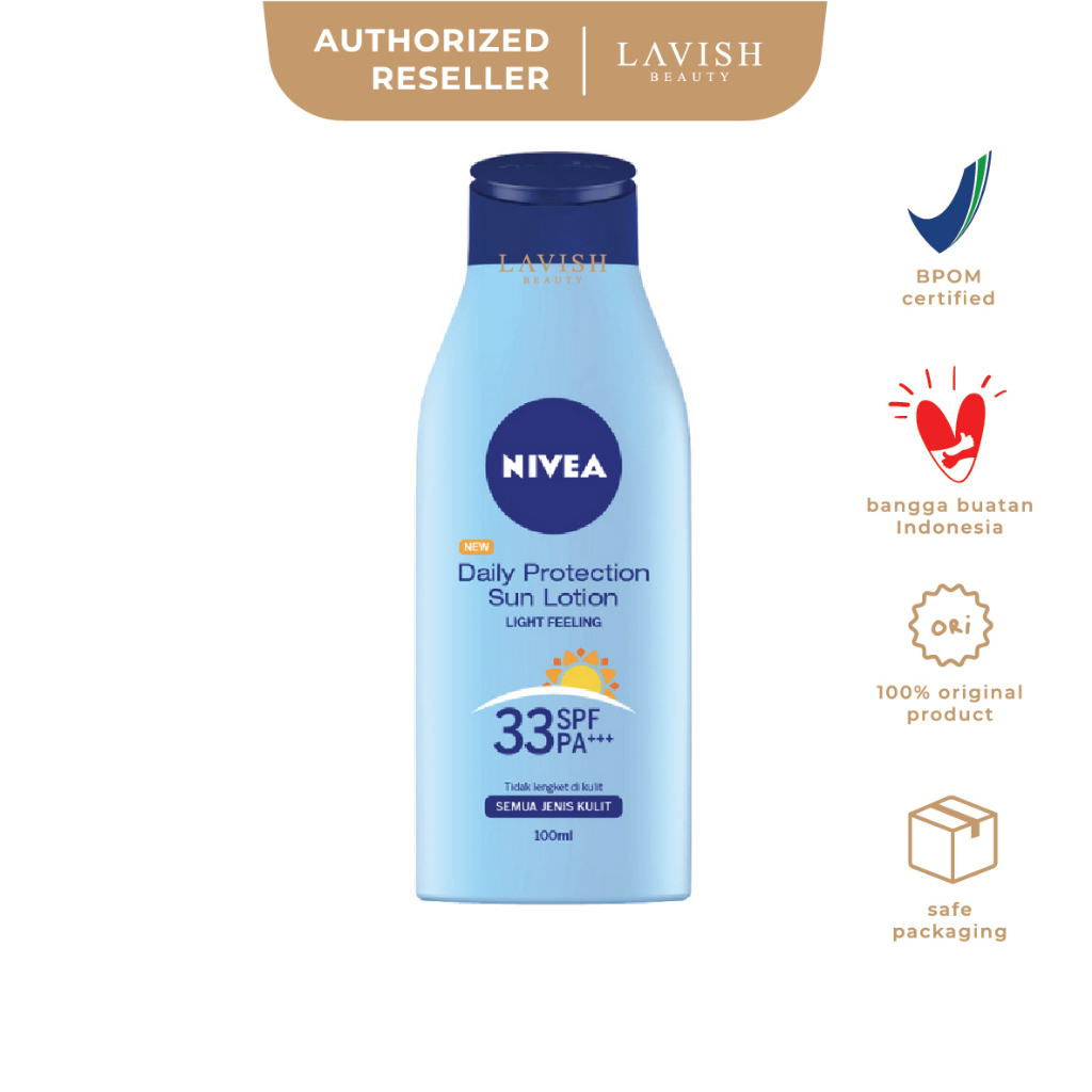 Jual NIVEA Daily Protection Sun Lotion SPF 33 PA+++ (100ml) | Shopee ...
