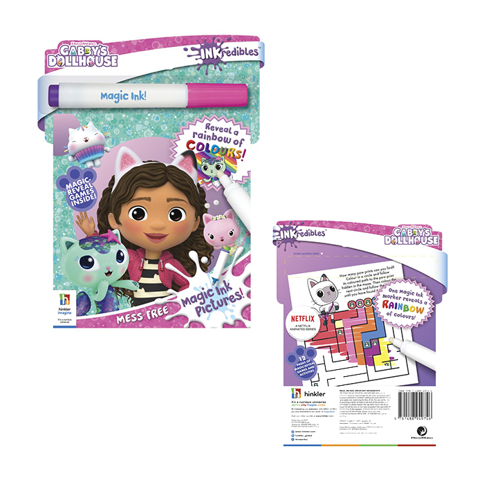 Jual Inkredibles Gabby's Dollhouse Magic Ink Mess Free Activity Book ...