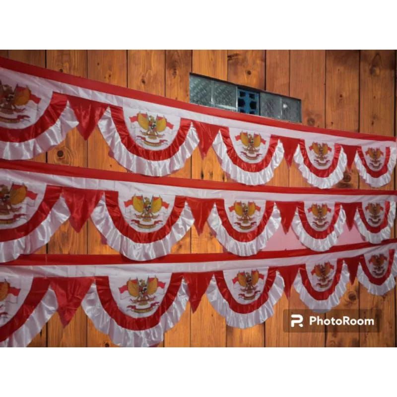 Jual bendera bekron garuda medali 10 daun | Shopee Indonesia