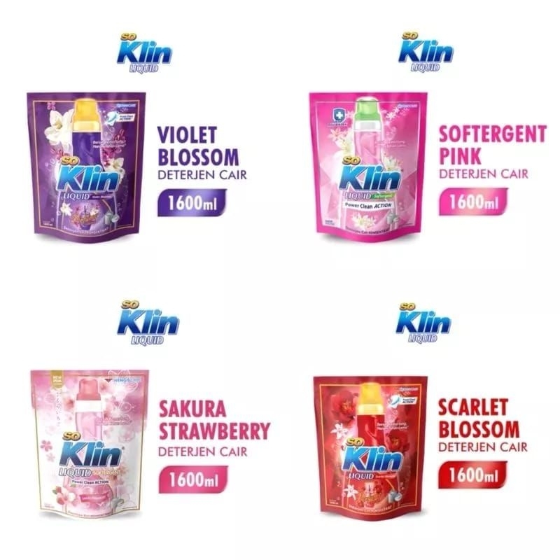 Jual So Klin Liquid 1600 ml/ soklin cair liquid jumbo 1.6L murah ...