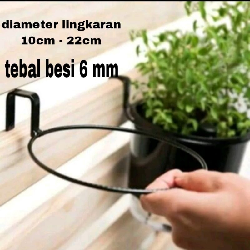 Jual gantungan pot bunga dinding tempat pot bunga dinding standing pot ...