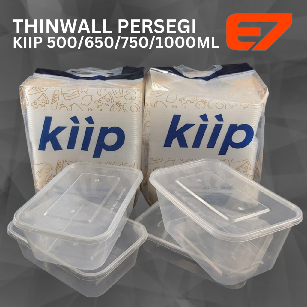 Jual Thinwall Persegi Rt Kiip Container Box Kotak Makan Plastik 500ml
