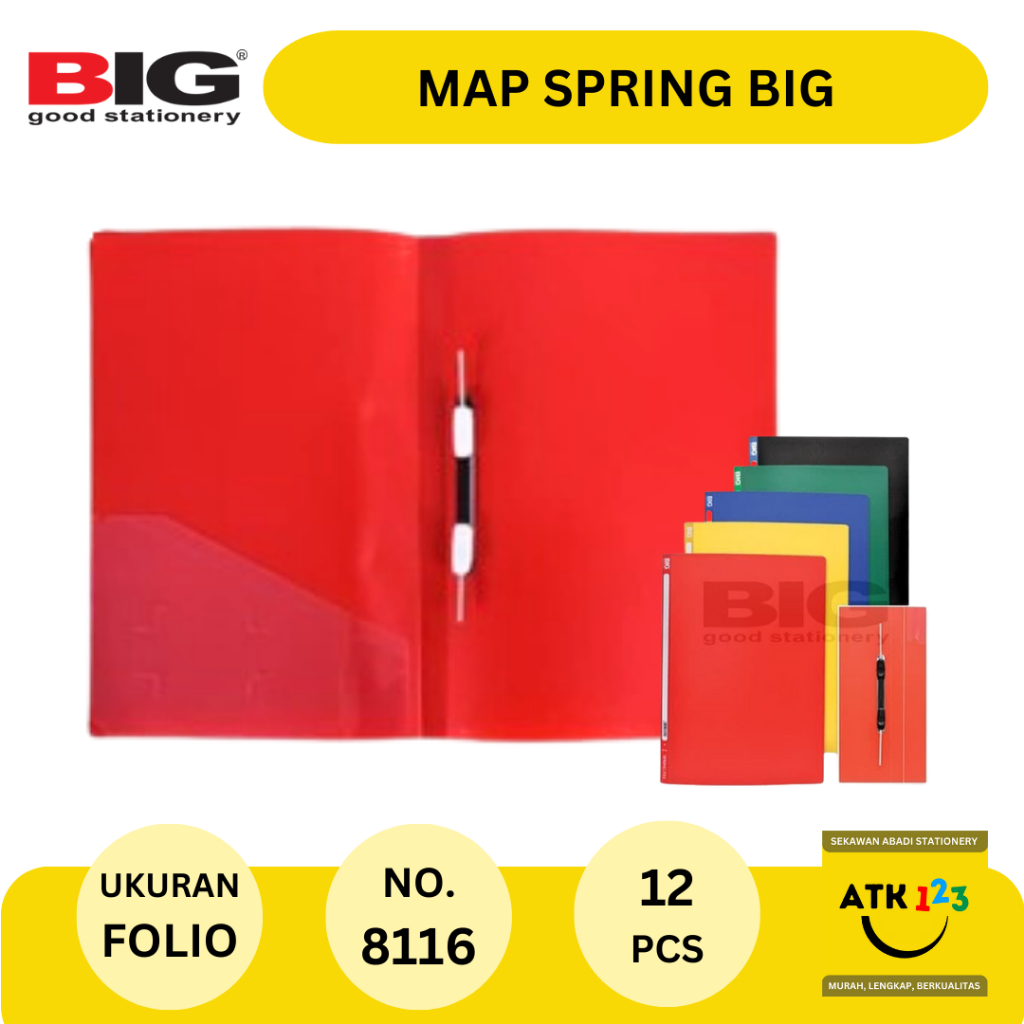 Jual Map Spring File Map Snell Map BIG No. 8116 Folio Cover Tebal (12 PCS) | Shopee Indonesia