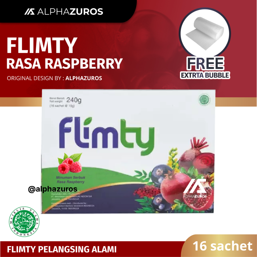Jual Flimty Fiber Original (Raspberry)- Detox & Pelangsing Alami (1 Box ...