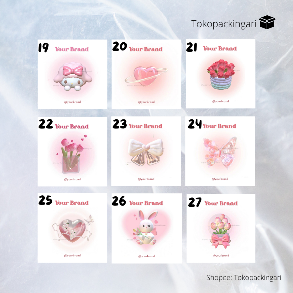 Jual Alas Packing | 3D Series | FREE PLASTIK | Paper Aksesoris | Kertas ...