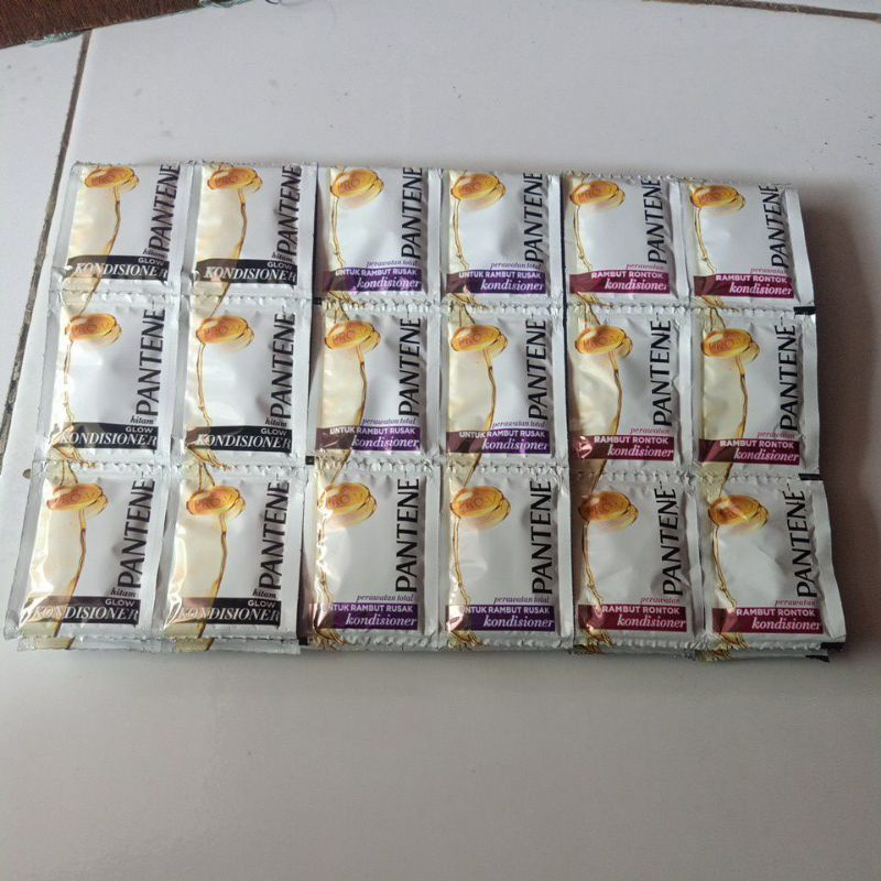 Jual ( 1 renceng isi 12 ) Conditioner Pantene kemasan Sachet rentengan ...