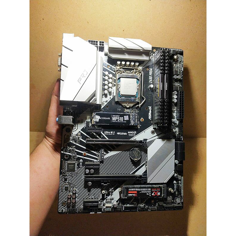 Jual asrock Z490 pro4 pro Series lga 1200 gen 10/11 + i5 10600k fullset ...