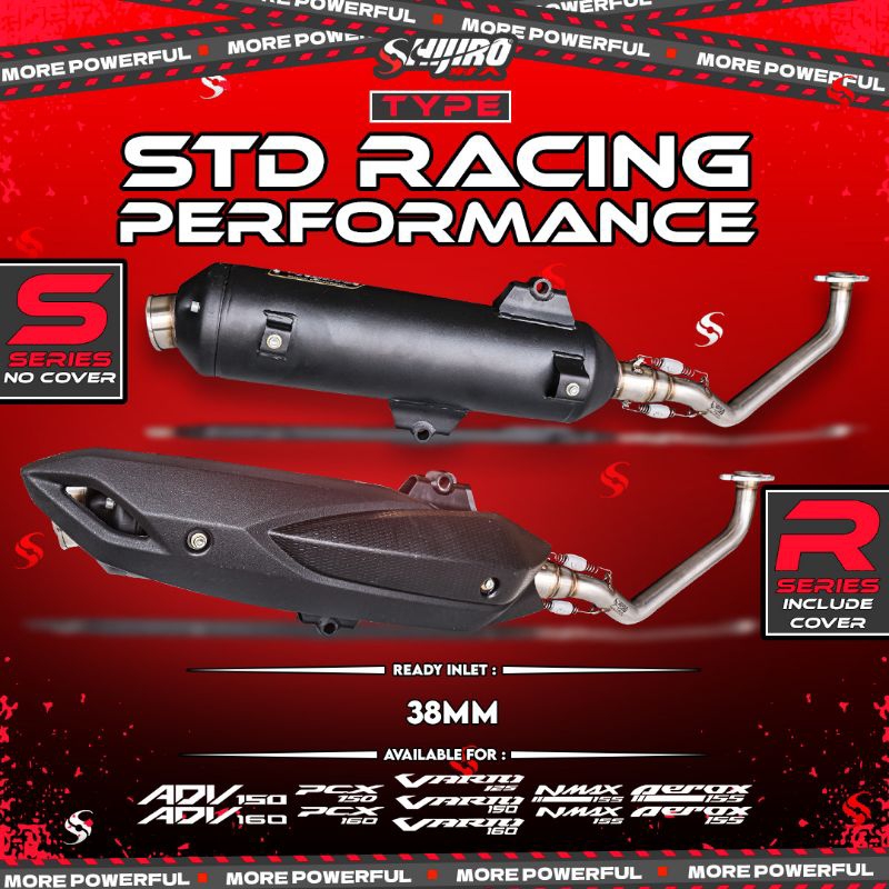 Jual Knalpot Standar Racing PERFORMANCE for VARIO AEROX N-MAX PCX ADV ...