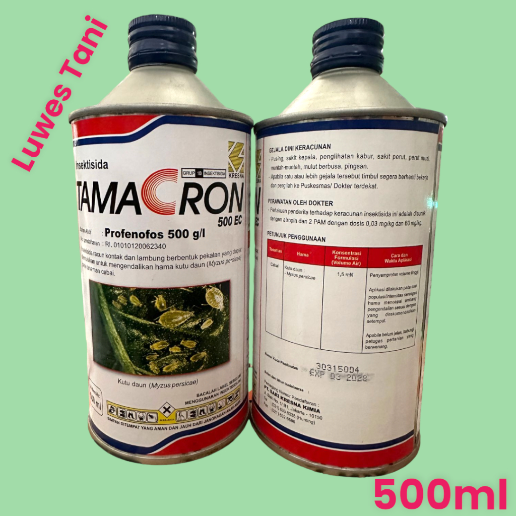 Jual Tamacron 500 EC 500 ml Profenofos Insektisida Pengendali Hama Kutu ...