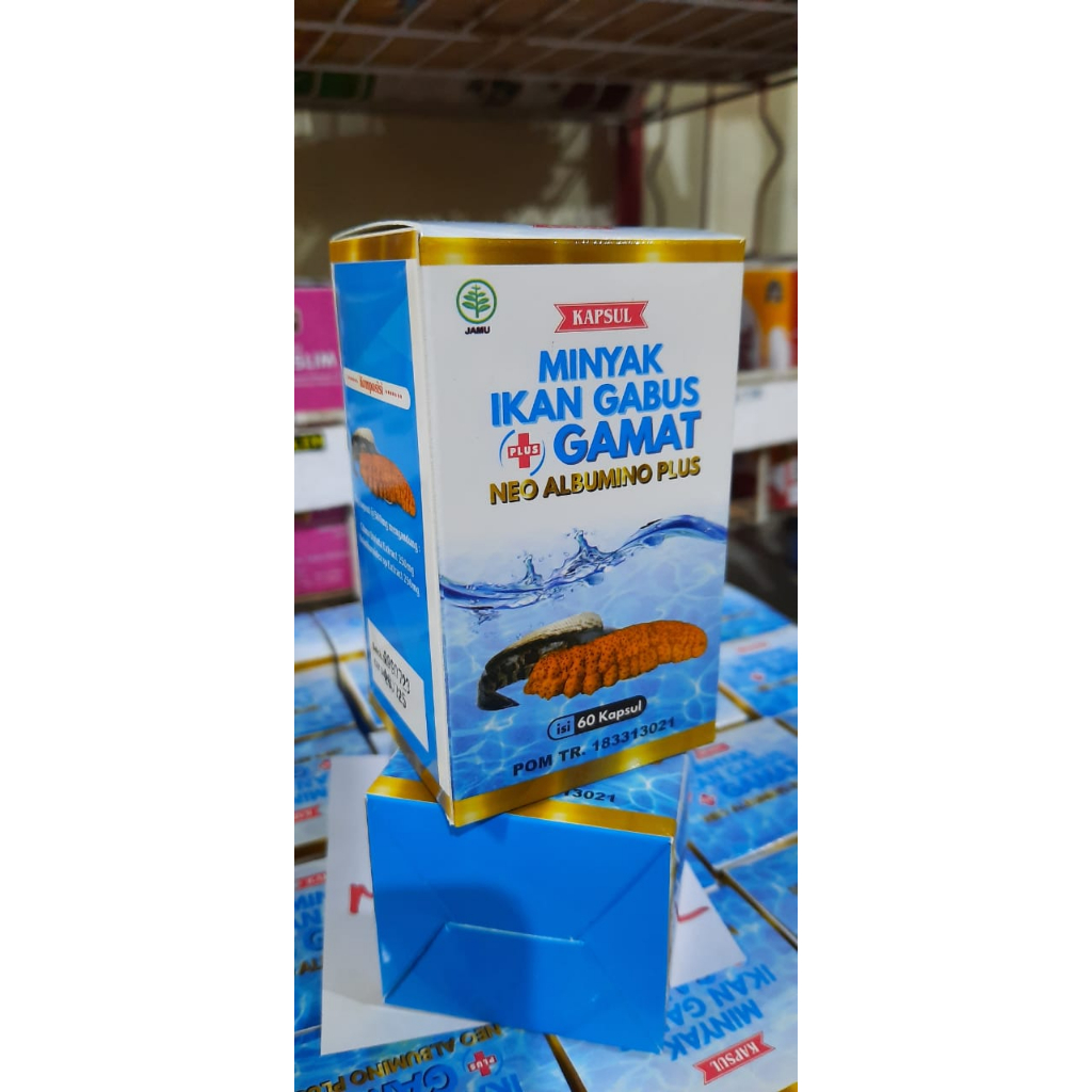 Jual Minyak Ikan Gabus Plus Gamat 60 Kapsul - Neo Albumino Plus Gamat Emas Ikan Kutuk | Shopee ...