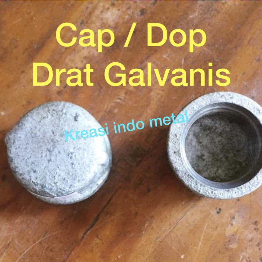 Jual 11/2” Dop /Cap Drat Galvanis /tutup pipa 1,5 inch (screw dalam ...