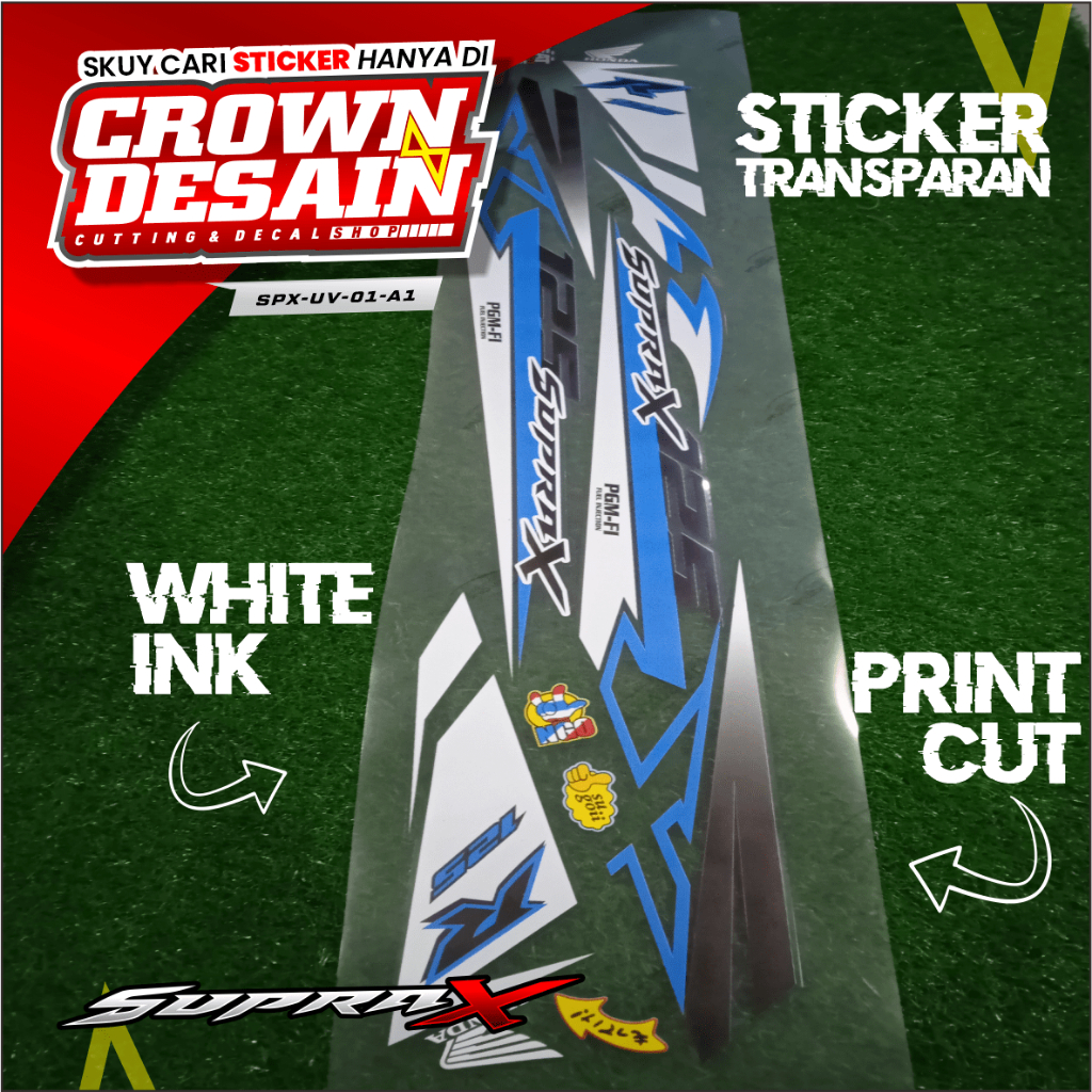 Jual Sticker Striping Supra X 125 Striping UV Motor Supra X 125 Lis ...