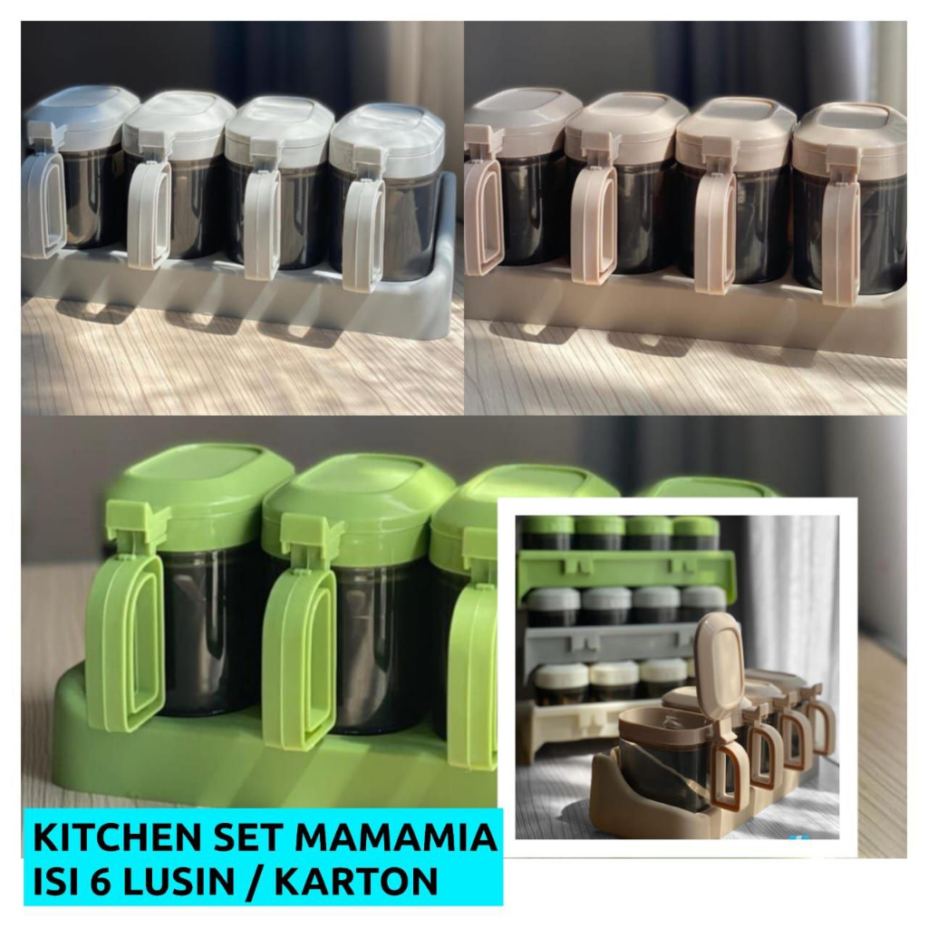 Jual Kitchen Set / Tempat Bumbu Mamamia | Shopee Indonesia