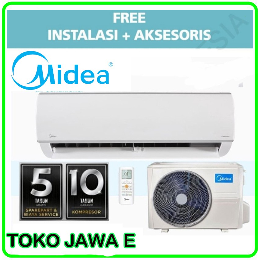Jual AC MIDEA 1/2 PK + PASANG MIDEA MSFC 05CRN Garansi Resmi 10 Th | Shopee Indonesia