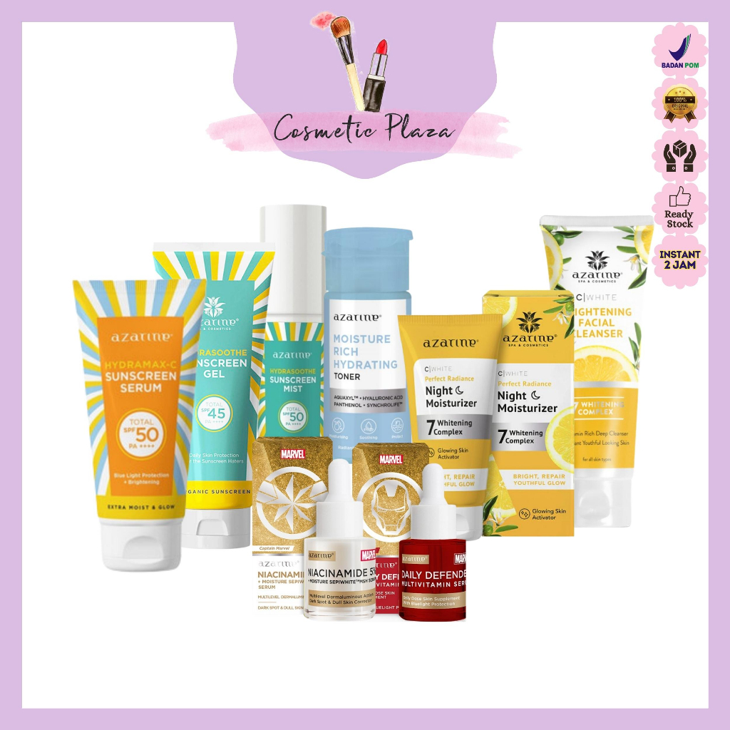 Jual AZARINE Series Superhero Marvel Edition Serum Sunscreen Toner ...