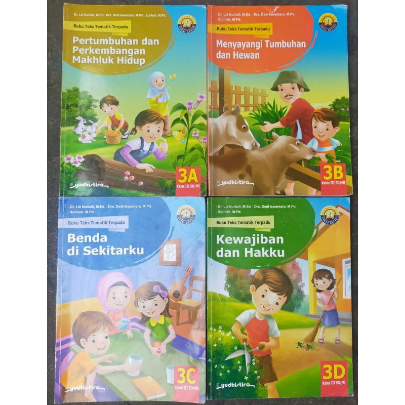 Jual Buku Bekas Tematik Yudhistira 3A 3B 3C 3D 3E 3F 3G 3H SD Kelas 3 ...