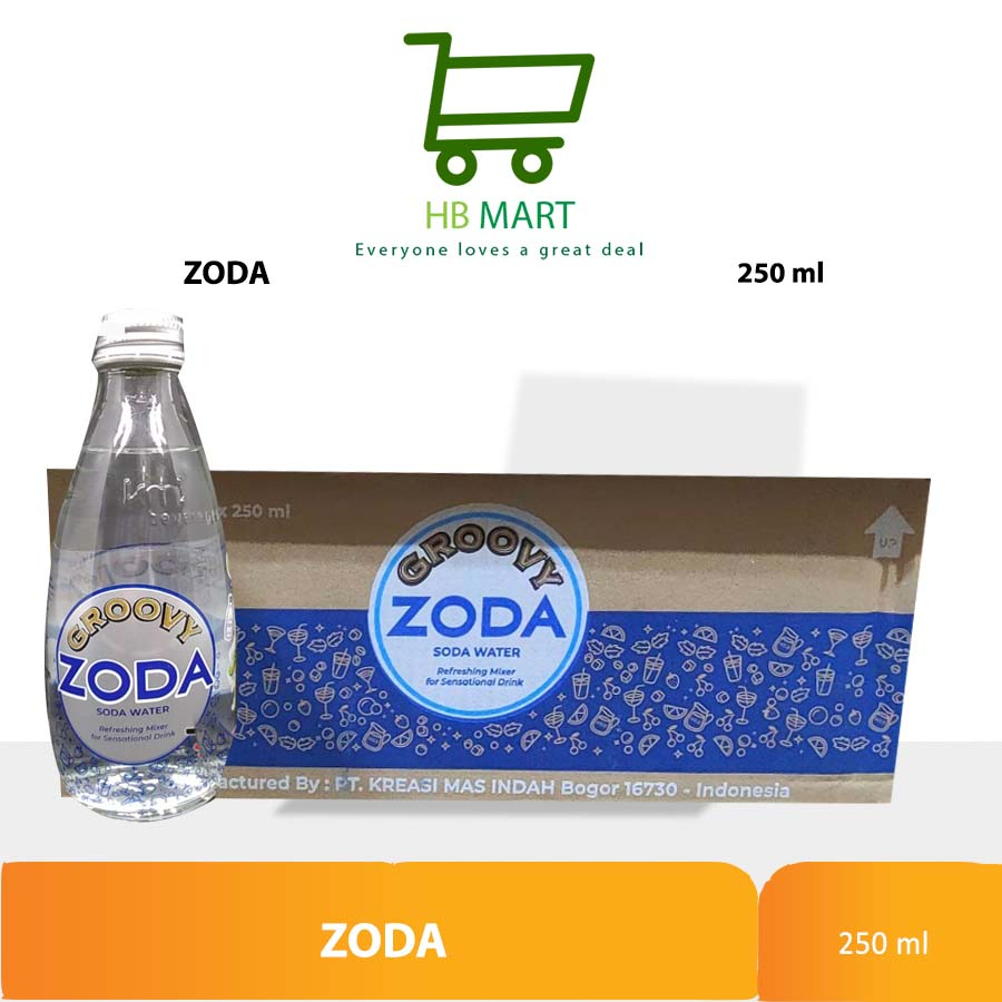 Jual zoda air soda 250 ml 1 karton 24 btl MINUMAN BERSODA | Shopee ...
