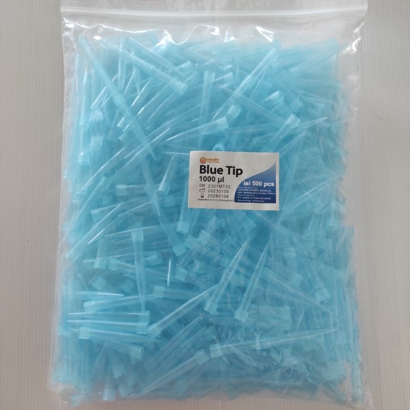 Jual Blue tip micropipet tip 1000uL sakamed | Shopee Indonesia