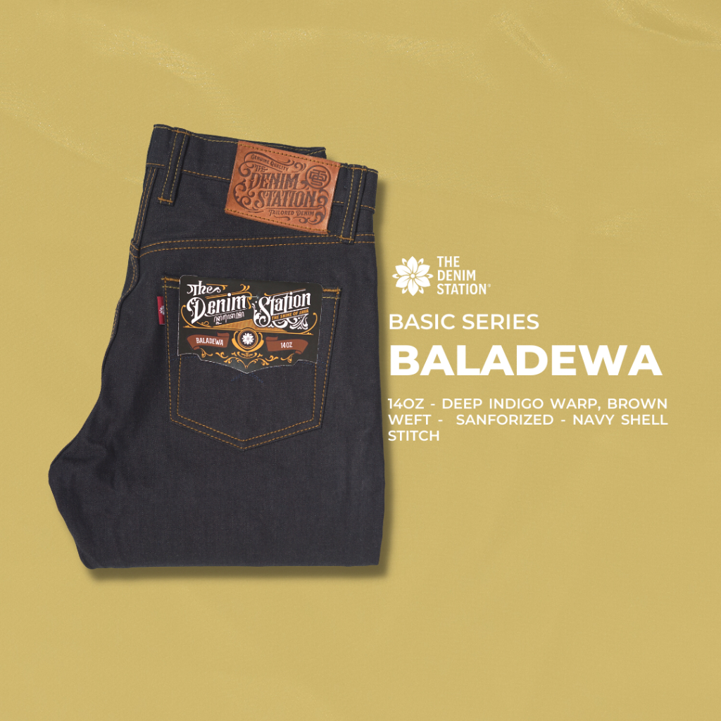 Jual The Denim Station - BALADEWA 14oz Indigo x Brown Denim (Ready ...