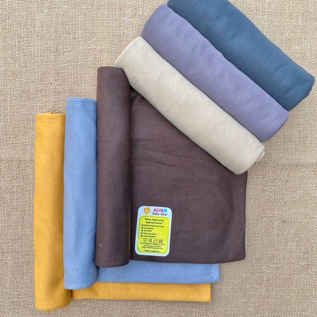 Jual 6 PCS bedong bayi polos pernel bayi bedong 110x90cm ASYAM BABY ...