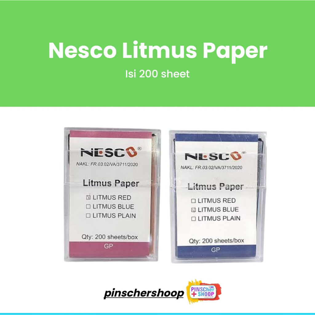 Jual Kertas Lakmus Litmus Paper Nesco Isi 200 Pcs | Shopee Indonesia