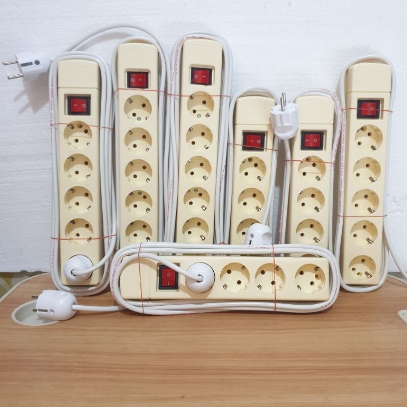 Jual Stopkontak Lubang 5 dan 6 Switch On/Off Terminal listrik asli ...