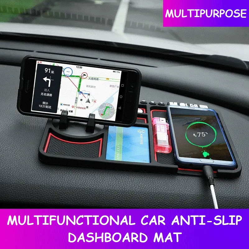 Jual LUCKYMALL Holder Hp Mobil Phone Holder Mat Alas Mobil Dashboard 3 ...