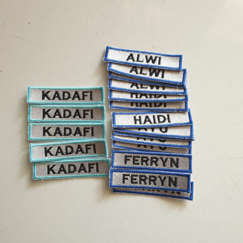 Jual Bordir papan nama PT KAI full Bordir nama | Shopee Indonesia